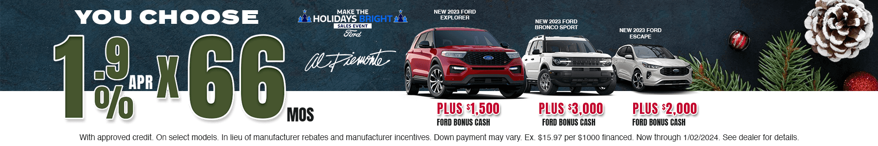 New Cars Trucks SUVs in Stock - Cicero | Al Piemonte Ford