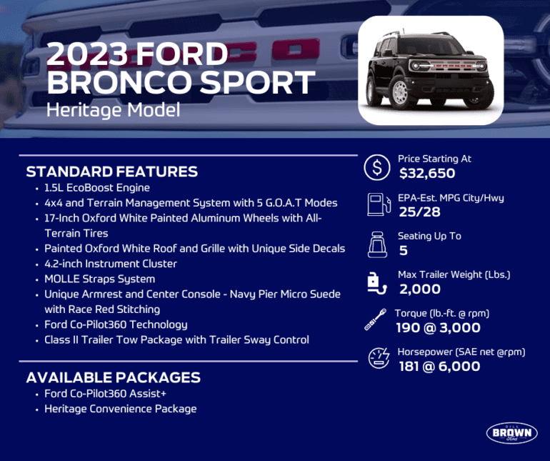Ford Bronco Sport | Bill Brown Ford