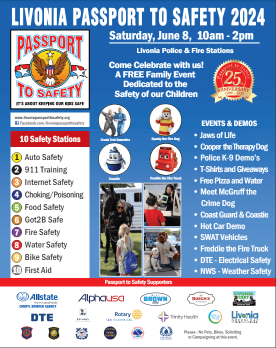 Bill Brown Ford Supports Livonia's Passport To Safety | Bill Brown Ford