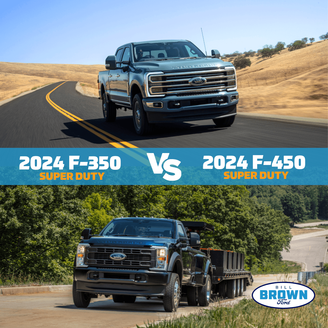 Comparing The Ford 2024 F-350 vs. F-450 Specs | Bill Brown Ford