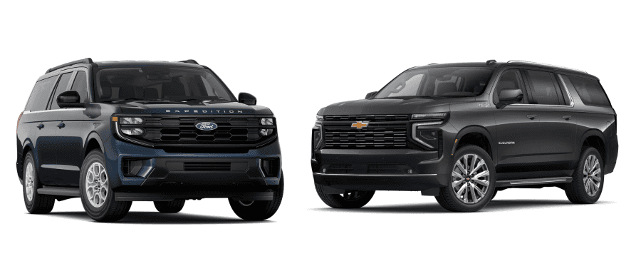 2025 Ford Expedition MAX vs 2025 Chevy Suburban | Size, Price & Performance