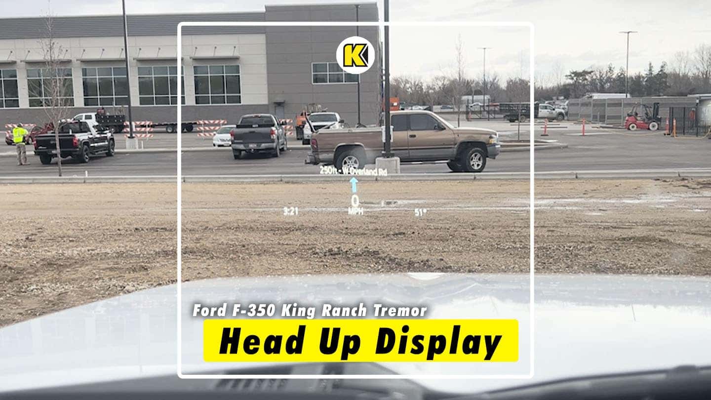 Check Out the Head-Up Display on the 2024 Ford F-350 King Ranch Tremor ...