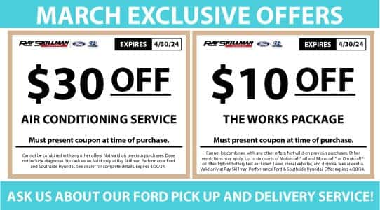 March Service Specials