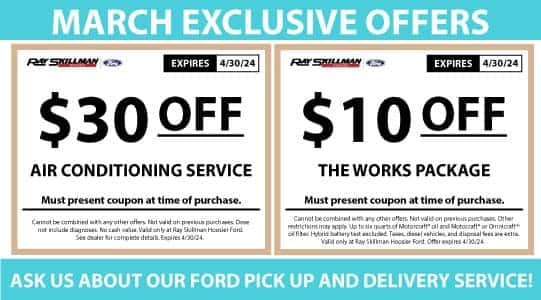 March Service Specials