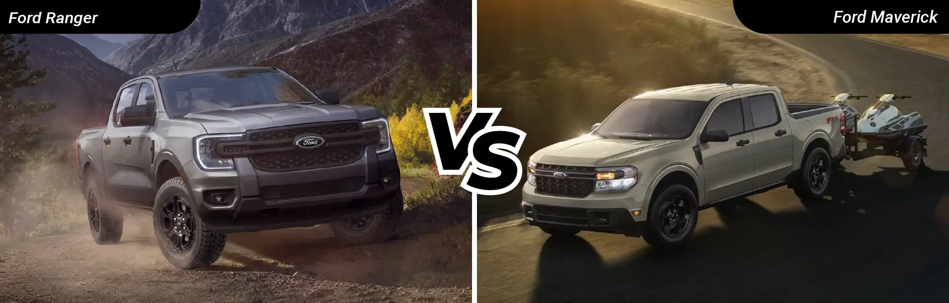 Ford Ranger vs Ford Maverick Rancho in Santa Margarita, CA