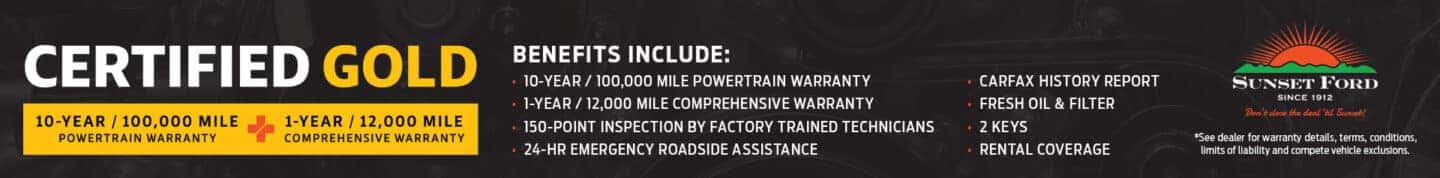 Certified Gold | Sunset Ford St. Louis