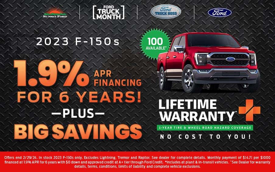 Monthly Special Promotions | Sunset Ford St. Louis