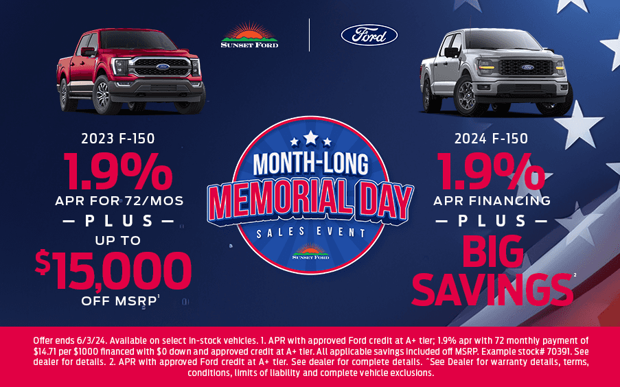 Monthly Special Promotions | Sunset Ford St. Louis