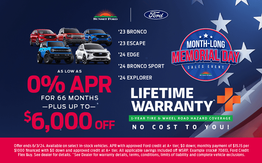 Monthly Special Promotions | Sunset Ford St. Louis