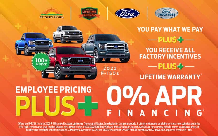 Monthly Special Promotions | Sunset Ford Waterloo