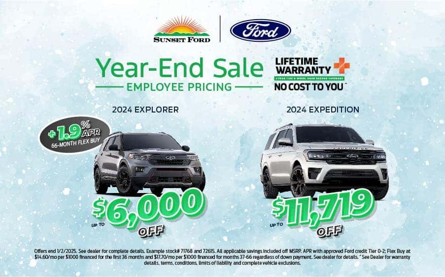 Monthly Special Promotions | Sunset Ford Waterloo
