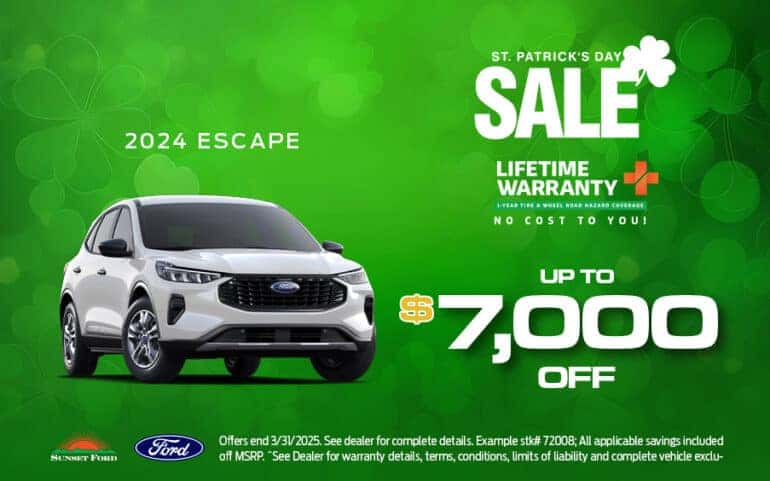 Monthly Special Promotions | Sunset Ford Waterloo