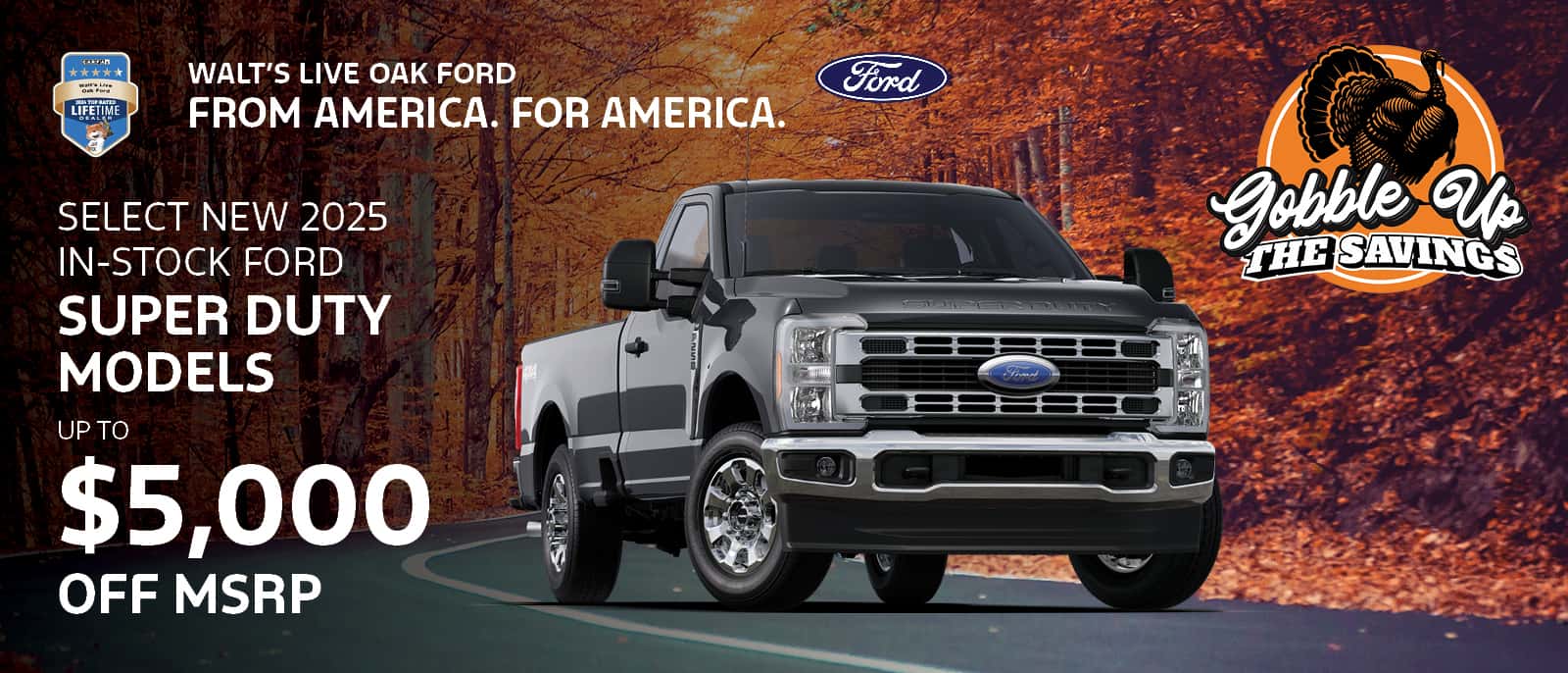Current New Ford Special Offers | Walt's Live Oak Ford