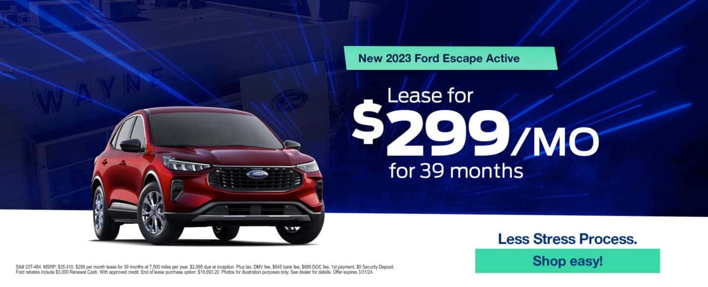Current New Ford Specials Offers | Wayne Ford